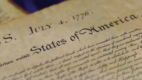 United States Bill Rights Preamble Constitution Stock Footage Video ...