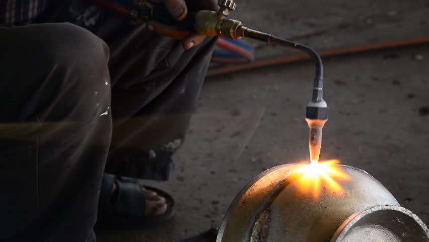 craftsman welding brass jars handicrafts traditional Stock Footage ...