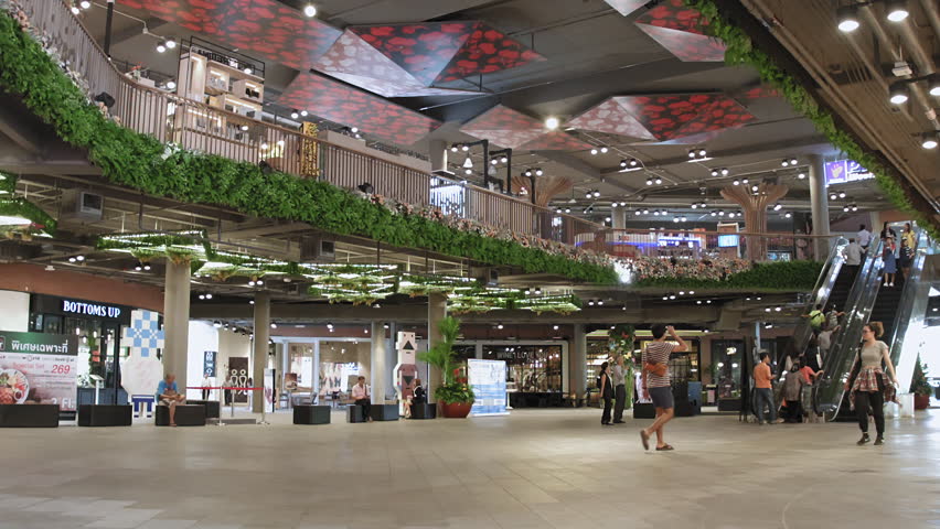 time lapse people walking shopping mall Stock Footage Video (100% ...