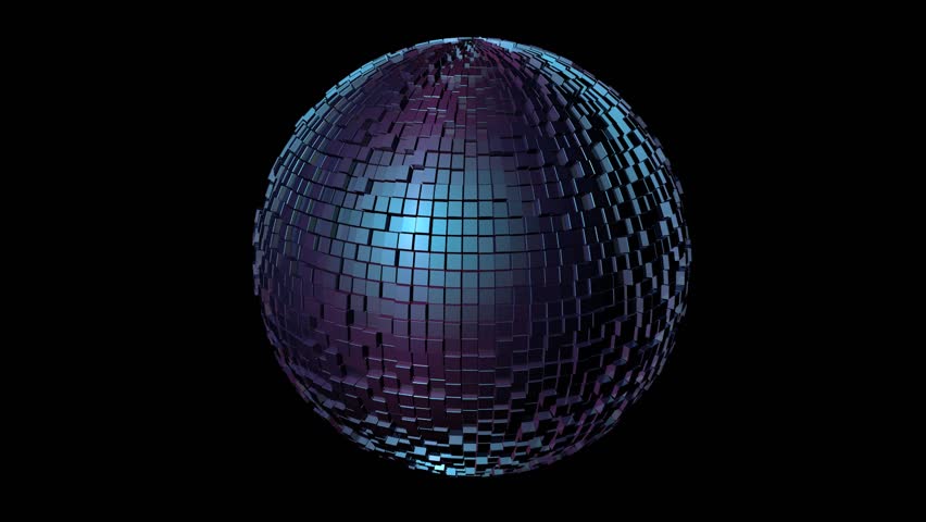 abstract futuristic 3d space ball motion Stock Footage Video (100% ...