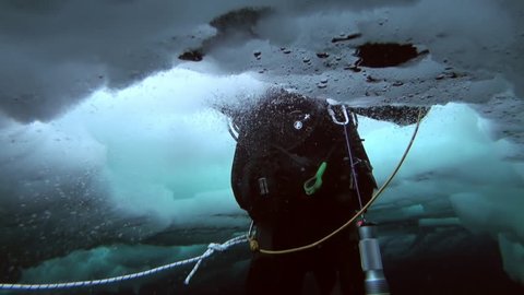 Unique Extreme Underwater Shooting Scuba Dive Stock Footage Video (100% ...