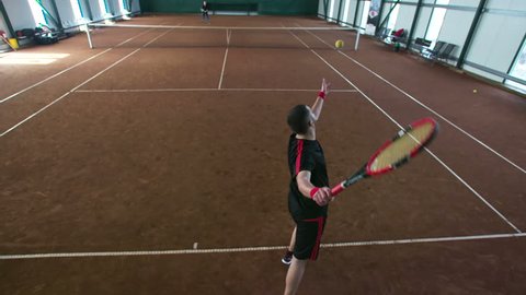 Overhead Angle Crane Shot Young Professional Stock Footage Video (100% ...