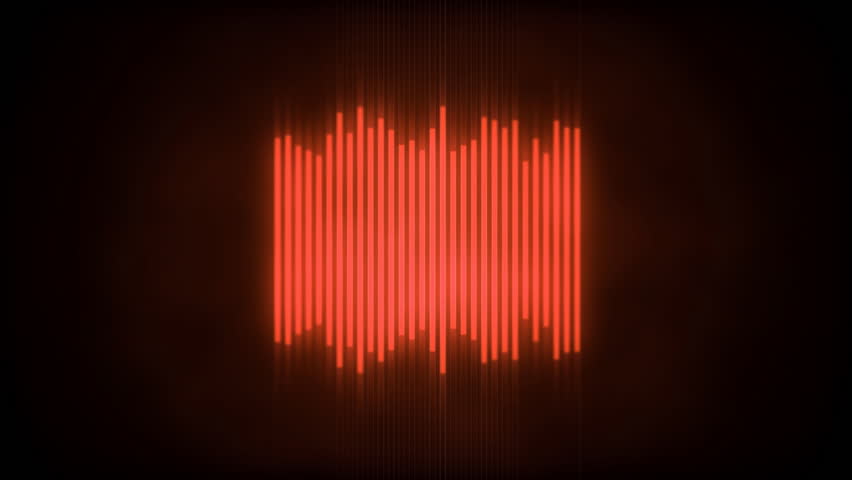 red noisy audio waves dark background Stock Footage Video (100% Royalty ...