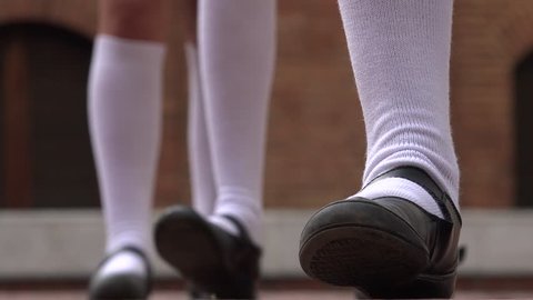 Girl Tapping Her Foot Wearing White Stock Footage Video (100% Royalty ...