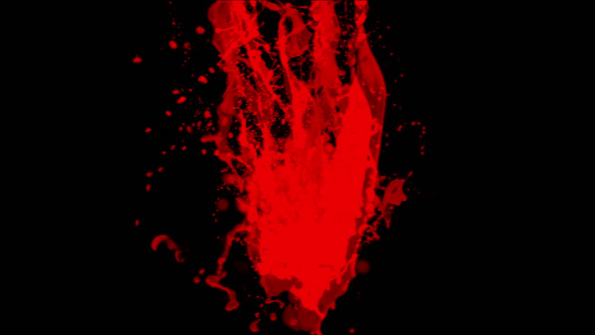 4k Blood Liquid Splash Flying,abstract Stock Footage Video (100% ...