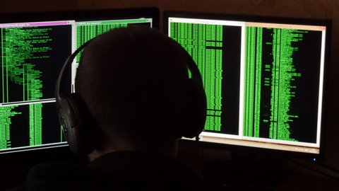 Worried Angry Hacker Upset Stressed Criminal Stock Footage Video (100% ...