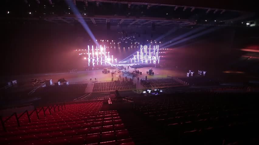 Empty Stadium with Lots of Stock Footage Video (100% Royalty-free ...