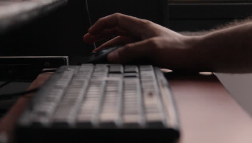 extreme close-up hands unrecognizable hacker programmer Stock Footage ...