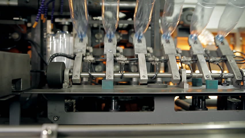 A Manufacturing of Plastic Bottles Stock Footage Video (100% Royalty ...