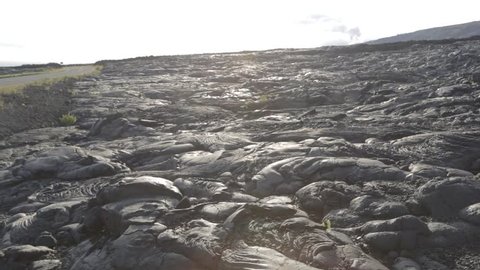 Dried Lava Hawaii Volcanoes National Park Stock Footage Video (100% ...