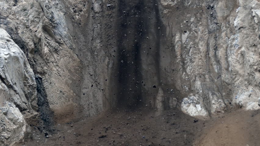 rocks boulders falling down hillside Stock Footage Video (100% Royalty ...