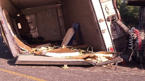 1,121 Truck and trailer accident Stock Video Footage - 4K and HD Video ...