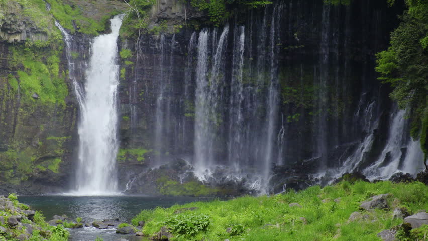 Shiraito Falls (shiraitonotaki), Shizuoka, Japan, Stock Footage Video ...