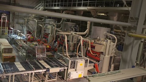 Extrusion Processes Ceramic Tiles Stock Footage Video (100% Royalty ...