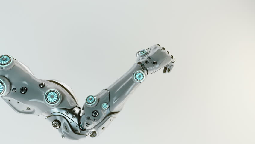 3d rendering cyber hand alpha depth Stock Footage Video (100% Royalty ...