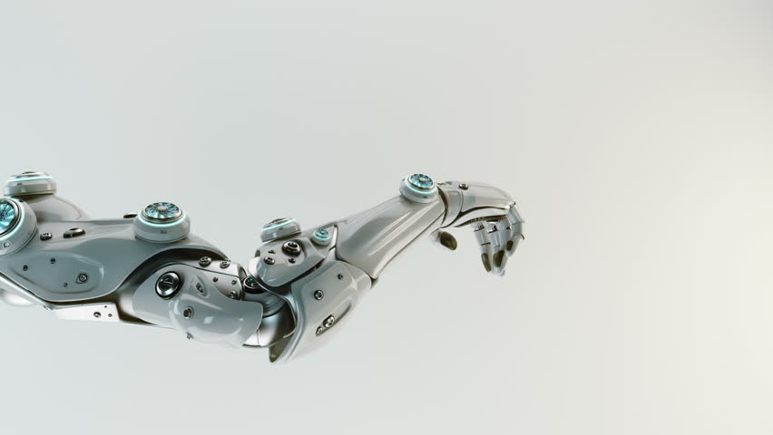 3d rendering cyber hand alpha depth Stock Footage Video (100% Royalty ...