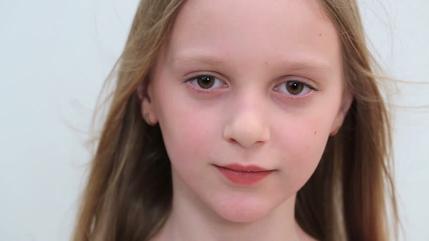 Charming Filipino Schoolgirl Positively Poses Face 库存影片视频（100% 免版税 ...