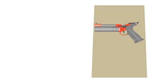 Pneumatic Pistol Air Pistol Shooting Target Stock Footage Video (100% ...