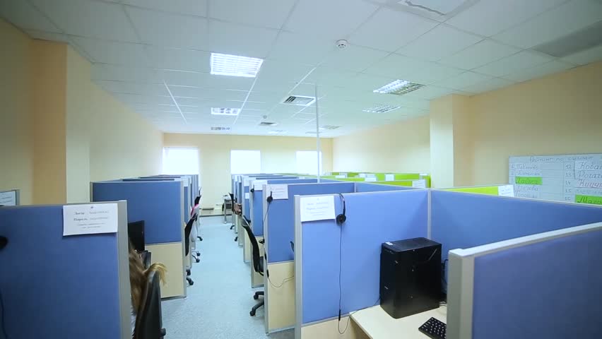 Colorful Office Call Center Top Stock Footage Video (100% Royalty-free ...