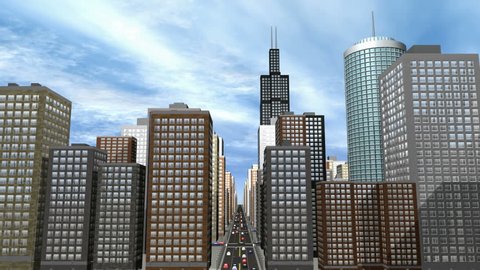 3d City Fly Through Stock Footage Video (100% Royalty-free) 168313 ...