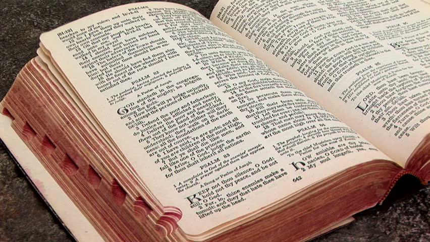 pages open bible flipping blown by Stock Footage Video (100% Royalty ...