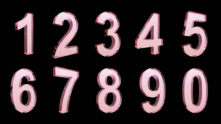 Spinning 3d Numbers - Loopable Stock Footage Video (100% Royalty-free ...