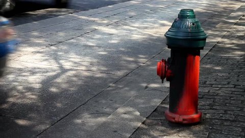 fire hydrant flowing water out steamer Stock Footage Video (100% ...