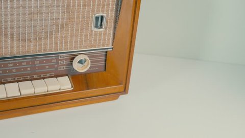 Dolly Shot Old Vintage Radio Slider Stock Footage Video (100% Royalty ...