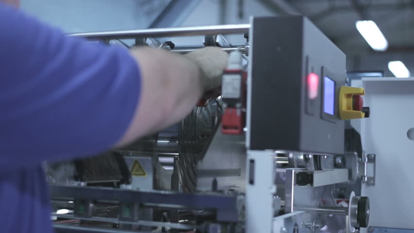 shot mechanic fixing machine factory Stock Footage Video (100% Royalty ...