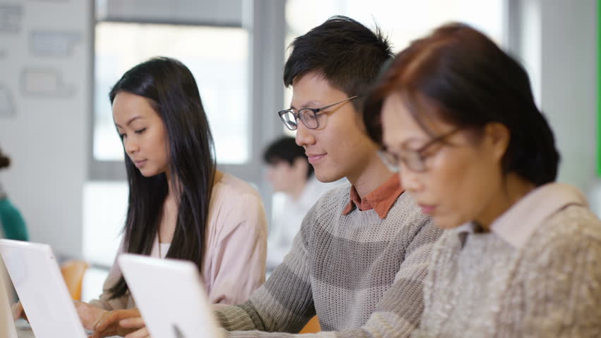 4k Group of Mature Students Stock Footage Video (100% Royalty-free ...