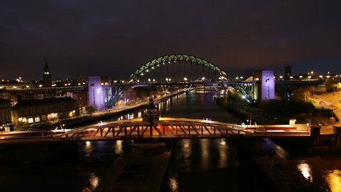 Story Bridge Light Colours Night Commemorating Stock Footage Video (100 ...