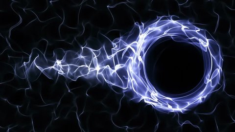 Realistic Magic Circle Thunder Storm Blue Stock Vector (Royalty Free ...