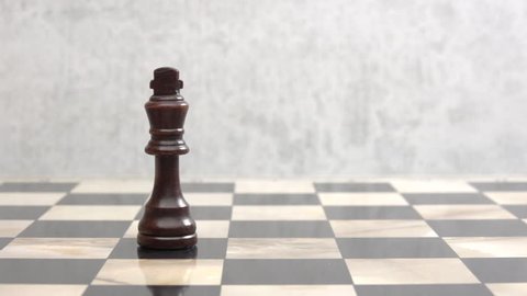 Chess King Falling Down Beaten By Stock Footage Video (100% Royalty ...