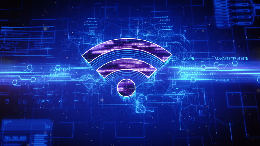 Abstract Animation of Wireless Connection Stock Footage Video (100% ...