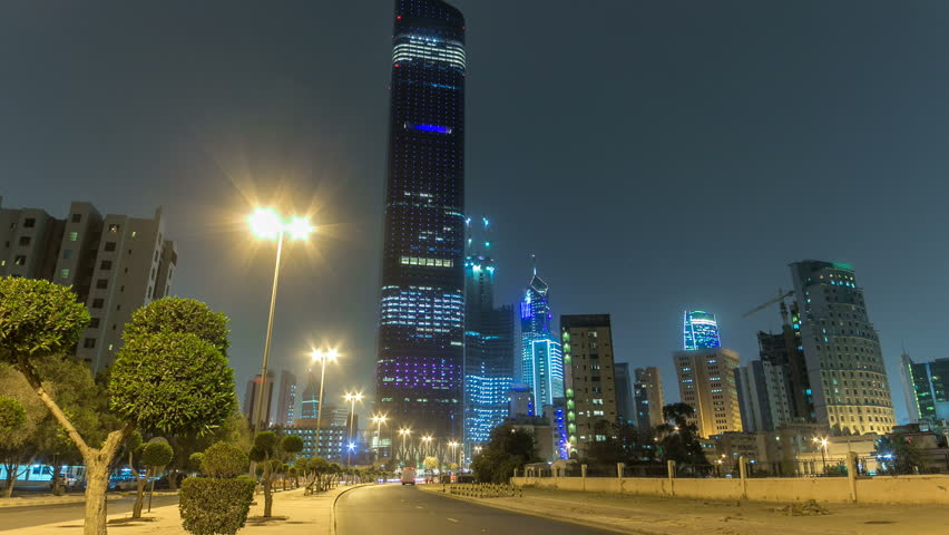 tallest building kuwait city timelapse hyperlapse: วิดีโอสต็อก (ปลอดค่า ...