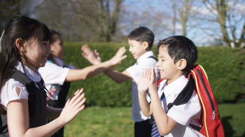 4k Happy Young Children Playing Pat Stock Footage Video (100% Royalty ...