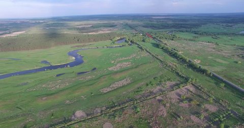 Nature Aerial View Landscape 4k Footage Stock Footage Video (100% ...