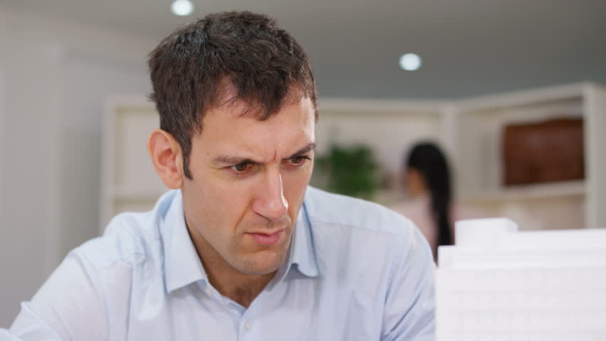 4k Architect or Engineer Working Stock Footage Video (100% Royalty-free ...