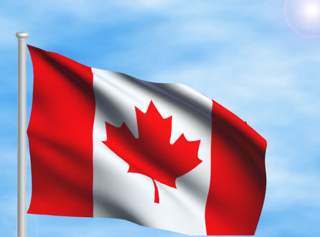 canadian flag - digital animation Stock Footage Video (100% Royalty ...