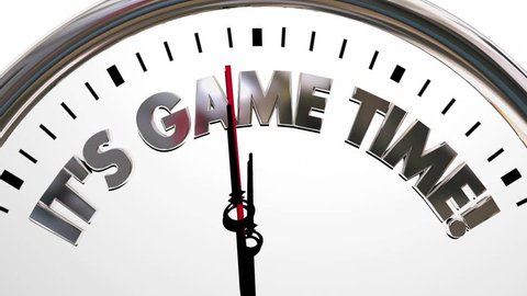 Game Time Clock Start Begin Playing Stock Footage Video (100% Royalty ...