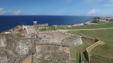 Old Naval Colonial Fort Ruin On Stock Footage Video (100% Royalty-free ...