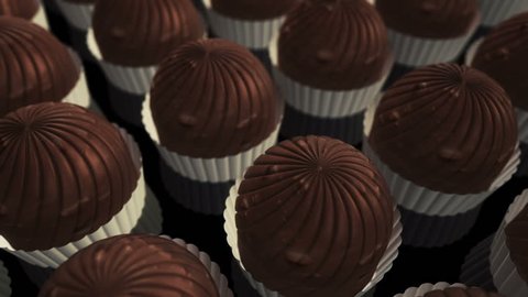 Animation Moving Chocolate Bars Chocolate Candies: video stock (100% ...