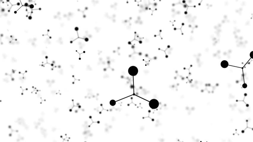 Atom Scientific Motion Background Spinning Particles Stock Footage ...