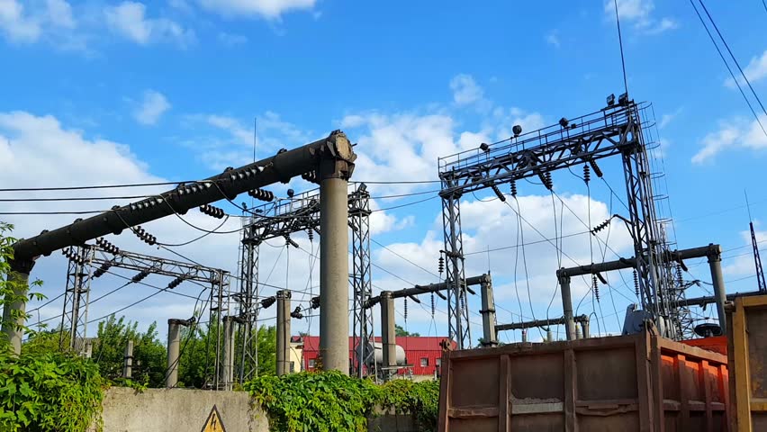 Electrical Power Station Stock Footage Video (100% Royalty-free ...