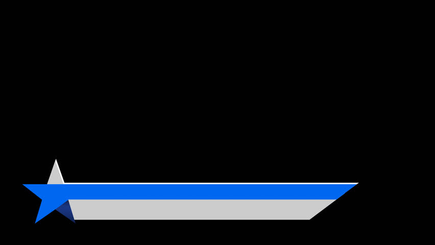 blue star animated lower third banner Stock Footage Video (100% Royalty ...