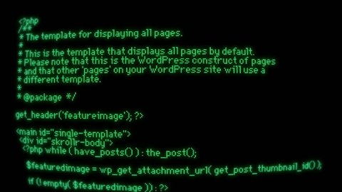 C Programming Code Scrolling Running Down Stock Footage Video (100% ...