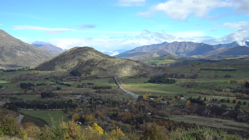 Crown Range Road Scenic Lookout in New Zealand image - Free stock photo ...