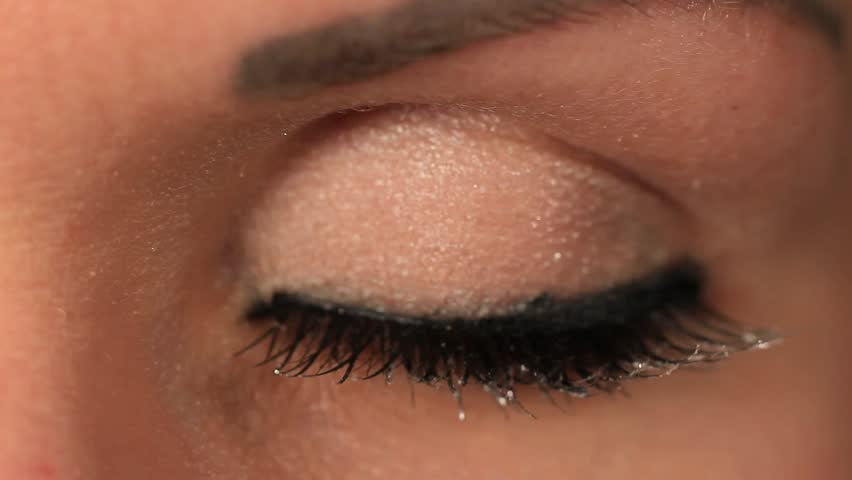 Closed Eye Slowly Open up Stock Footage Video (100% Royalty-free ...