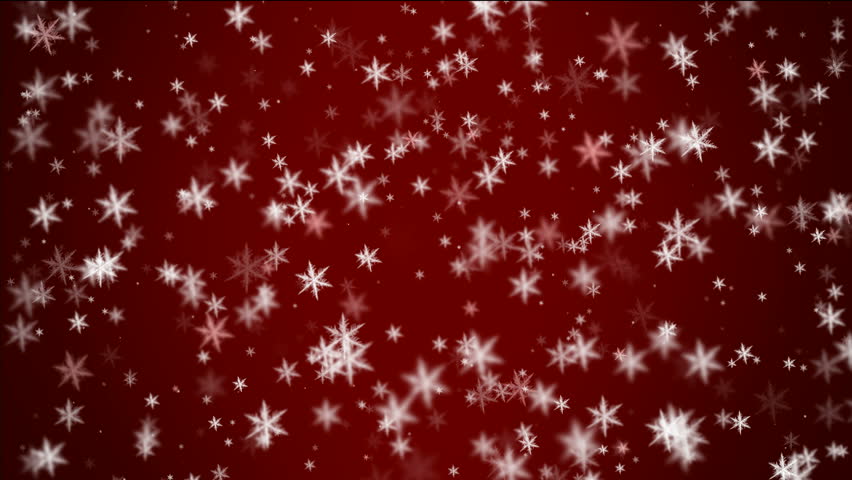 falling snow on red background Stock Footage Video (100% Royalty-free ...