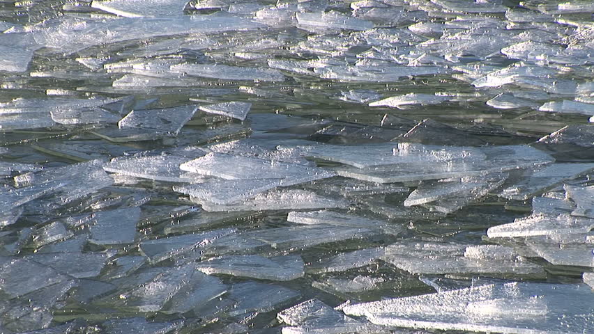Shards of Ice Float On Stock Footage Video (100% Royalty-free) 1733170 ...